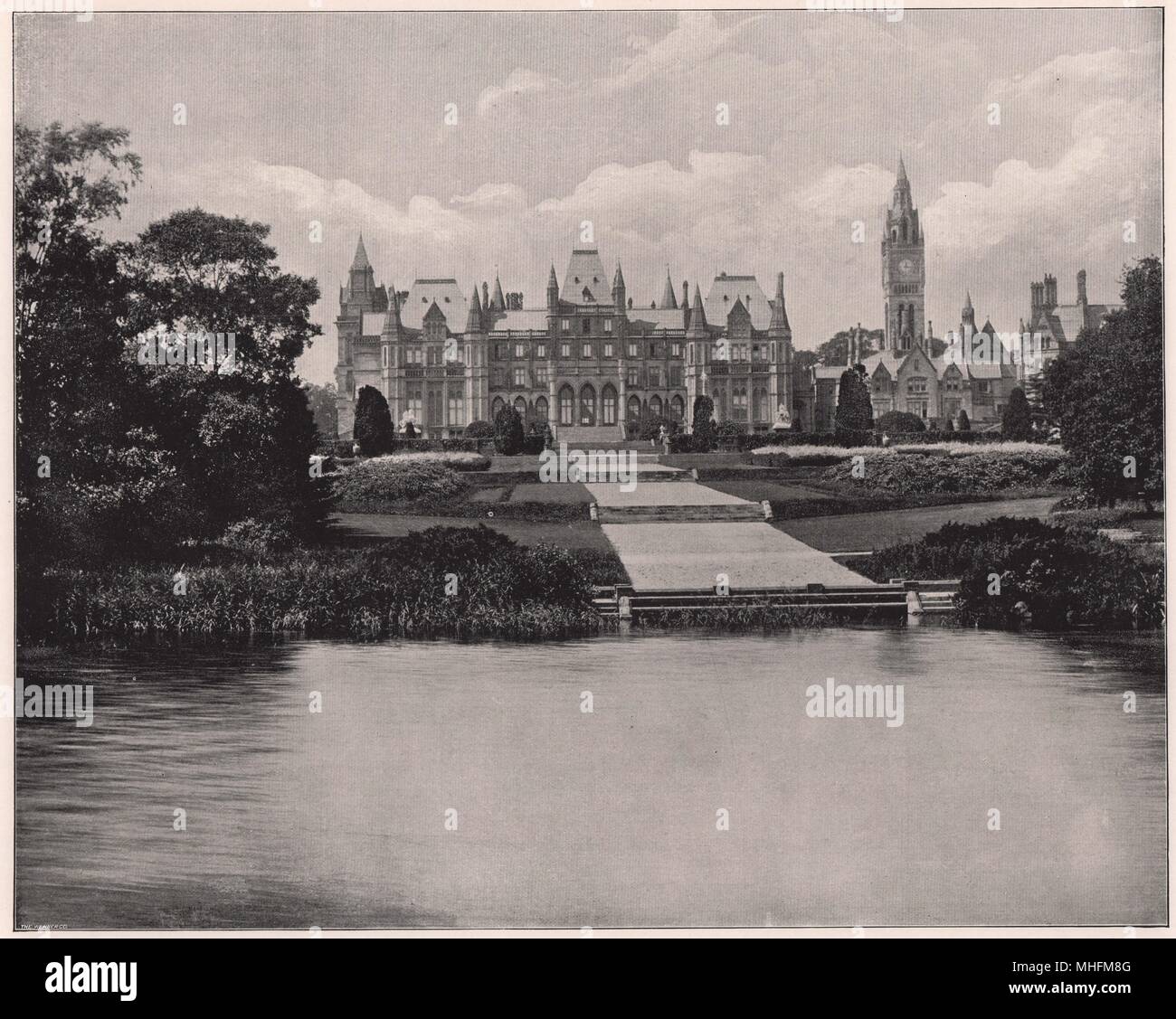 Eaton Hall, seat of the Dukes of Westminster, and the fourth built on ...
