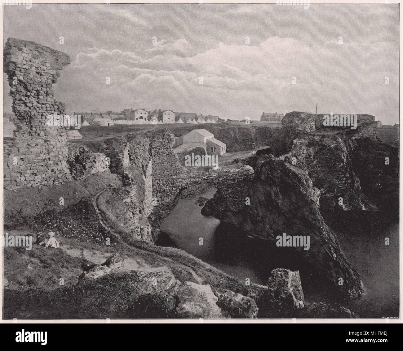 Dunbar Castle, which is of Pictish origin, is perched on a reef of ...