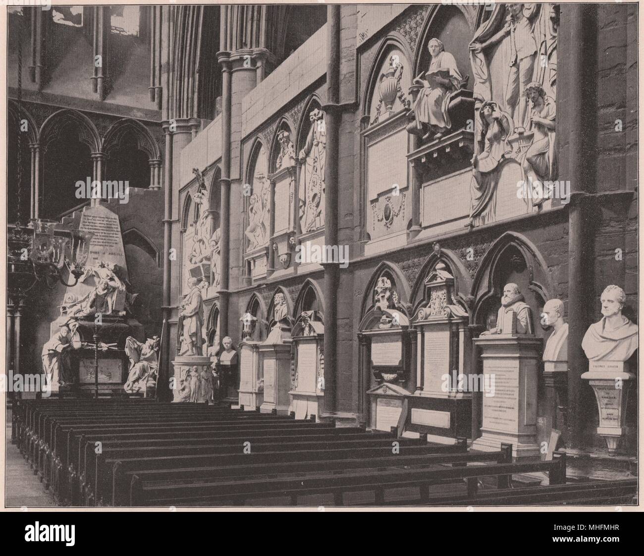 The Poet's Corner, Westminster Abbey, London Stock Photo - Alamy