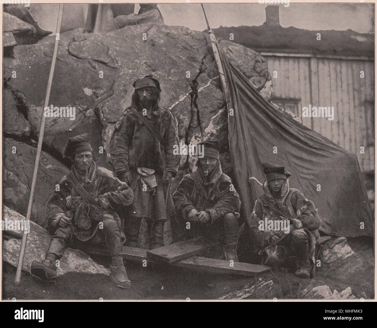 Group of Lapps, Norway Stock Photo - Alamy