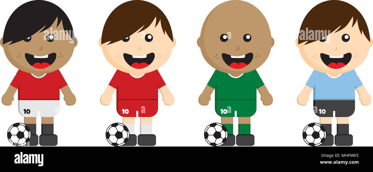 national team soccer group tournament set vector art Stock Vector Image ...