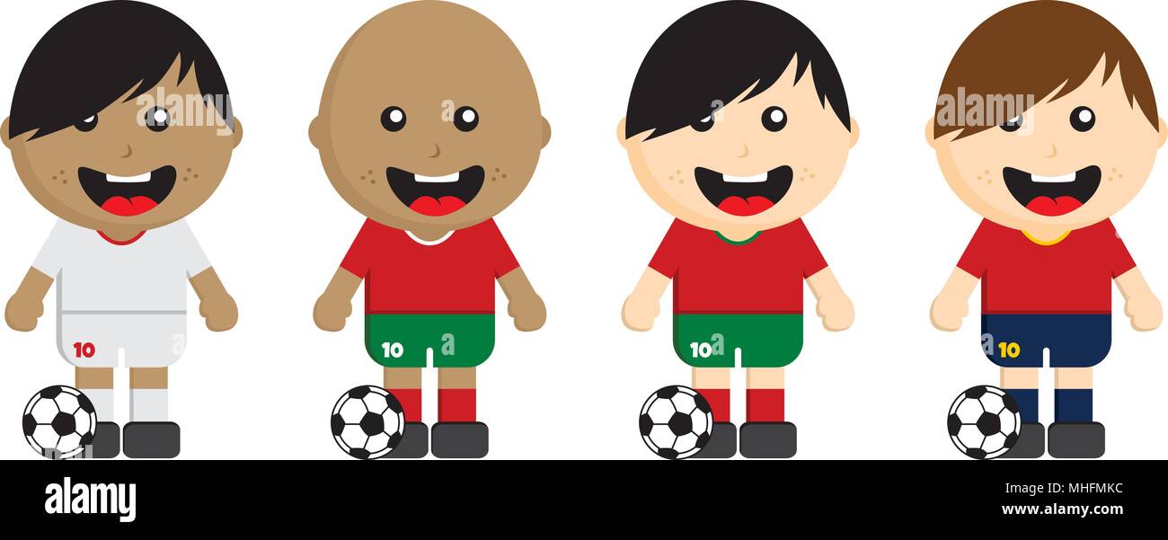 national team soccer group tournament set vector art Stock Vector Image ...