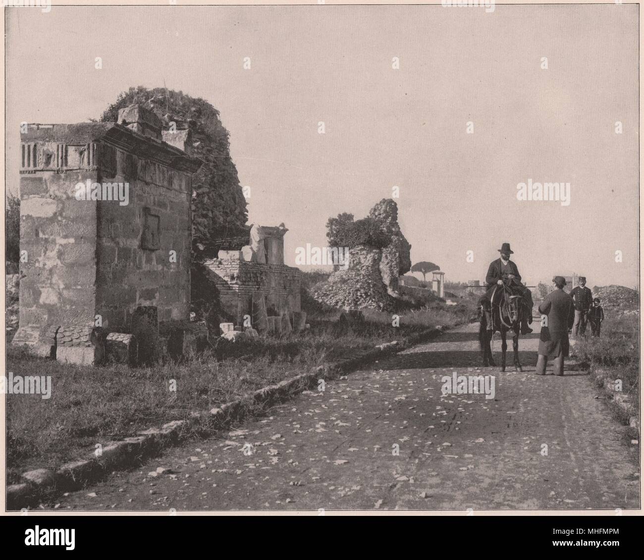 Appian way rome hi-res stock photography and images - Alamy