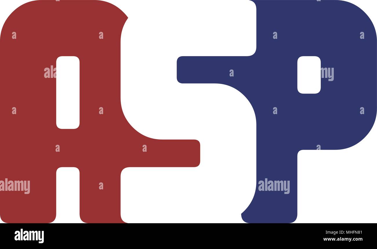 alphabet art logo logotype red and blue theme vector Stock Vector Image ...