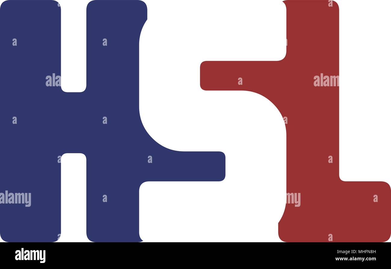 alphabet art logo logotype red and blue theme vector Stock Vector Image ...