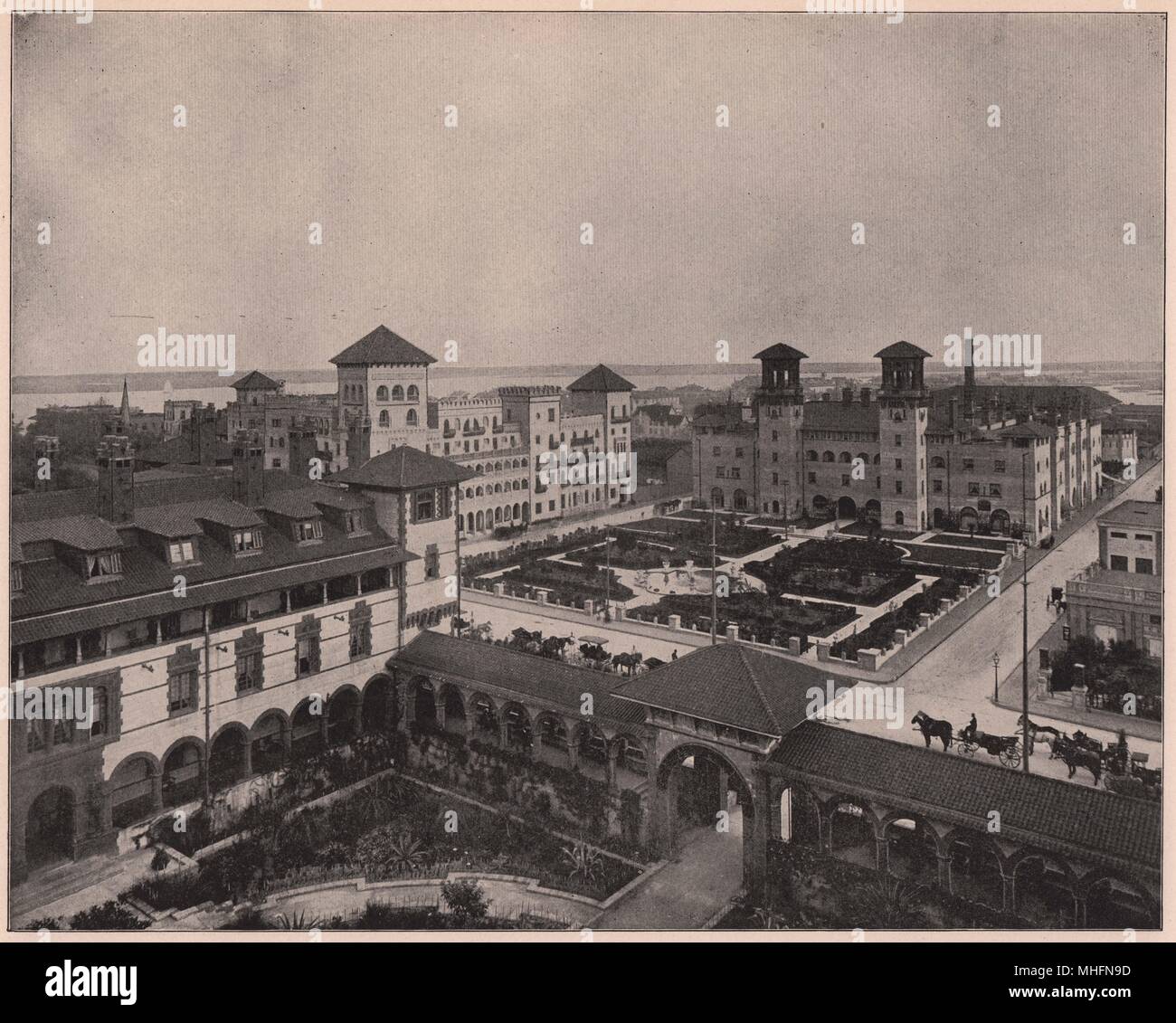 The Alcazar and Cordova, Ponce De Leon, Saint Augustine, Florida Stock ...