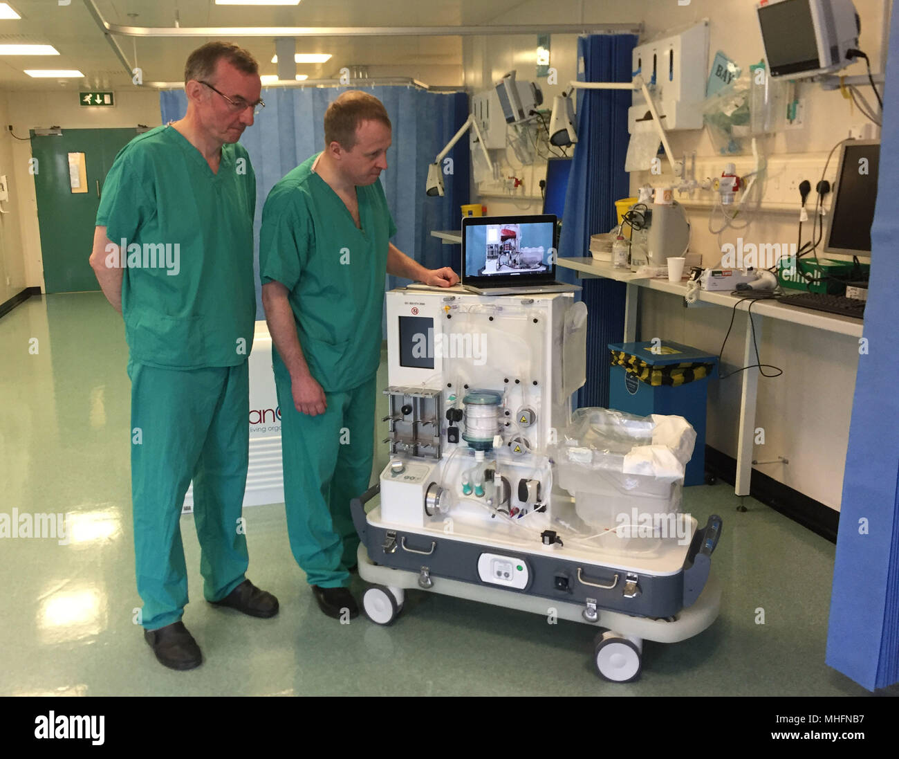 Embargoed to 0001 Wednesday May 02 Professor Chris Watson (left) and ...