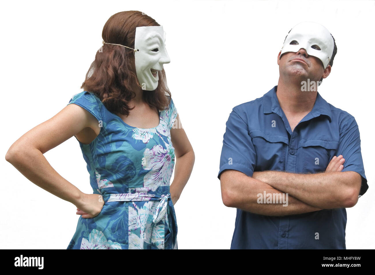 Mask Happy Sad Face High Resolution Stock Photography and Images - Alamy