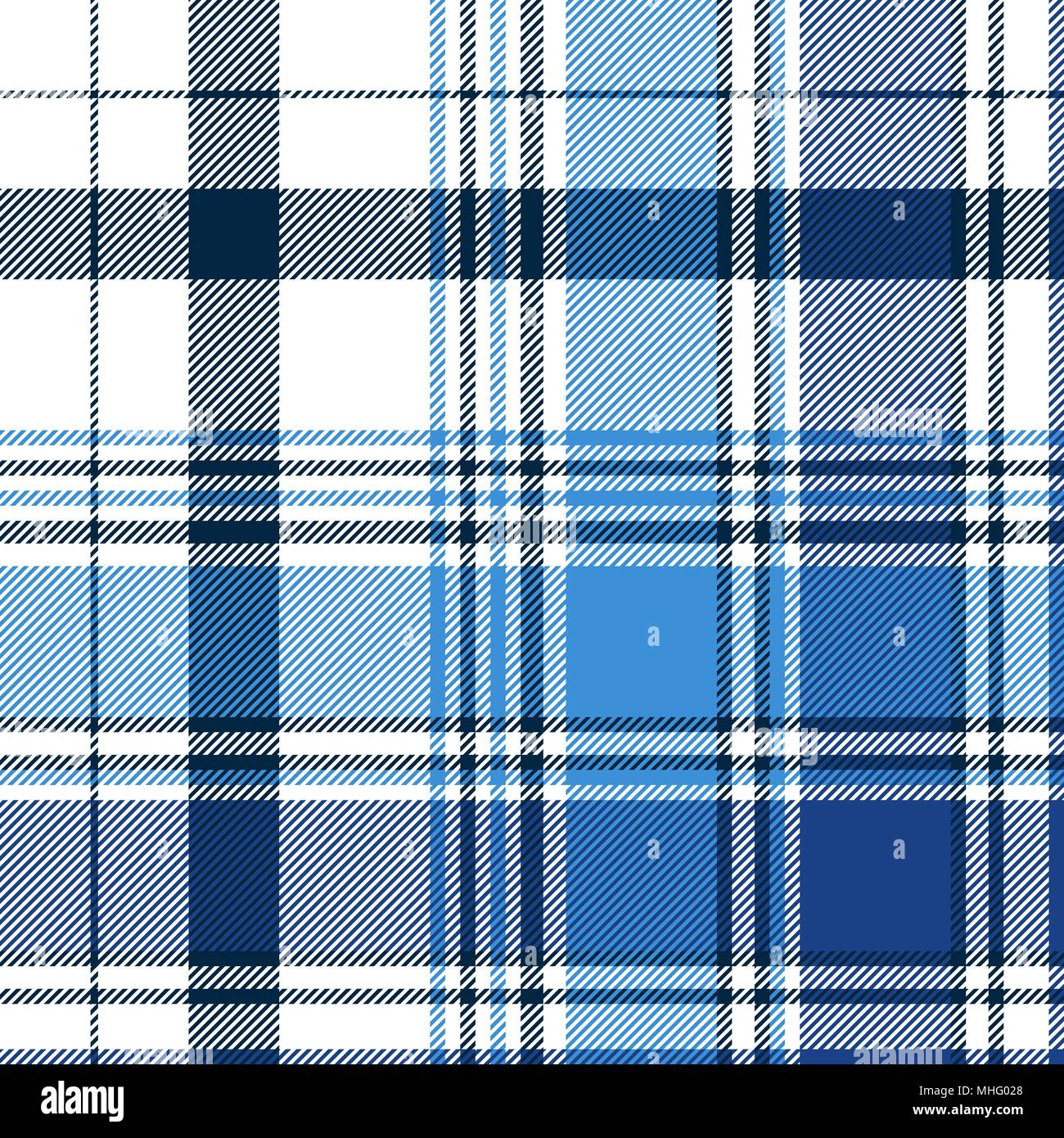 Blue diagonal abstract plaid seamless pattern. Vector illustration ...