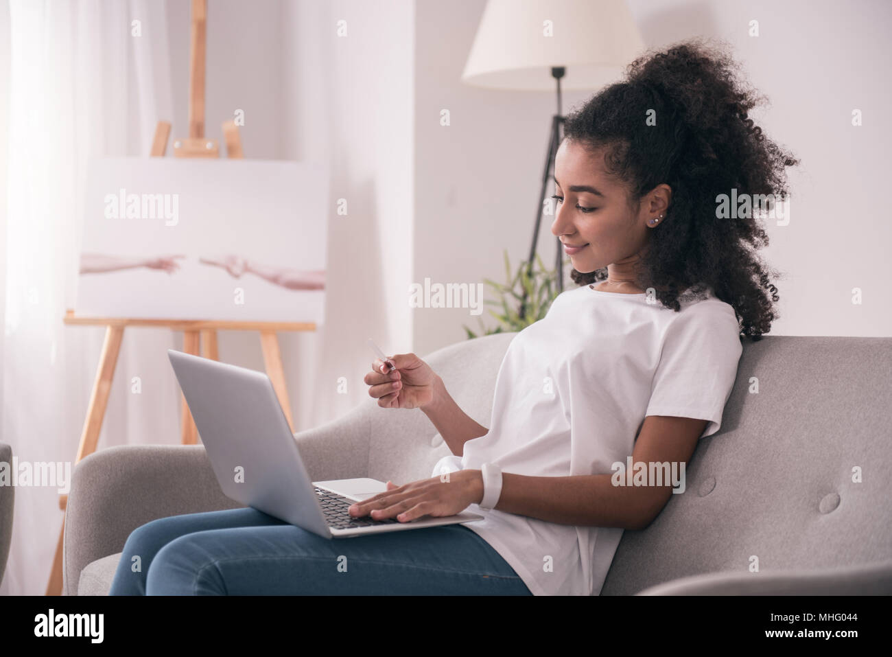Entering credit card hi-res stock photography and images - Alamy
