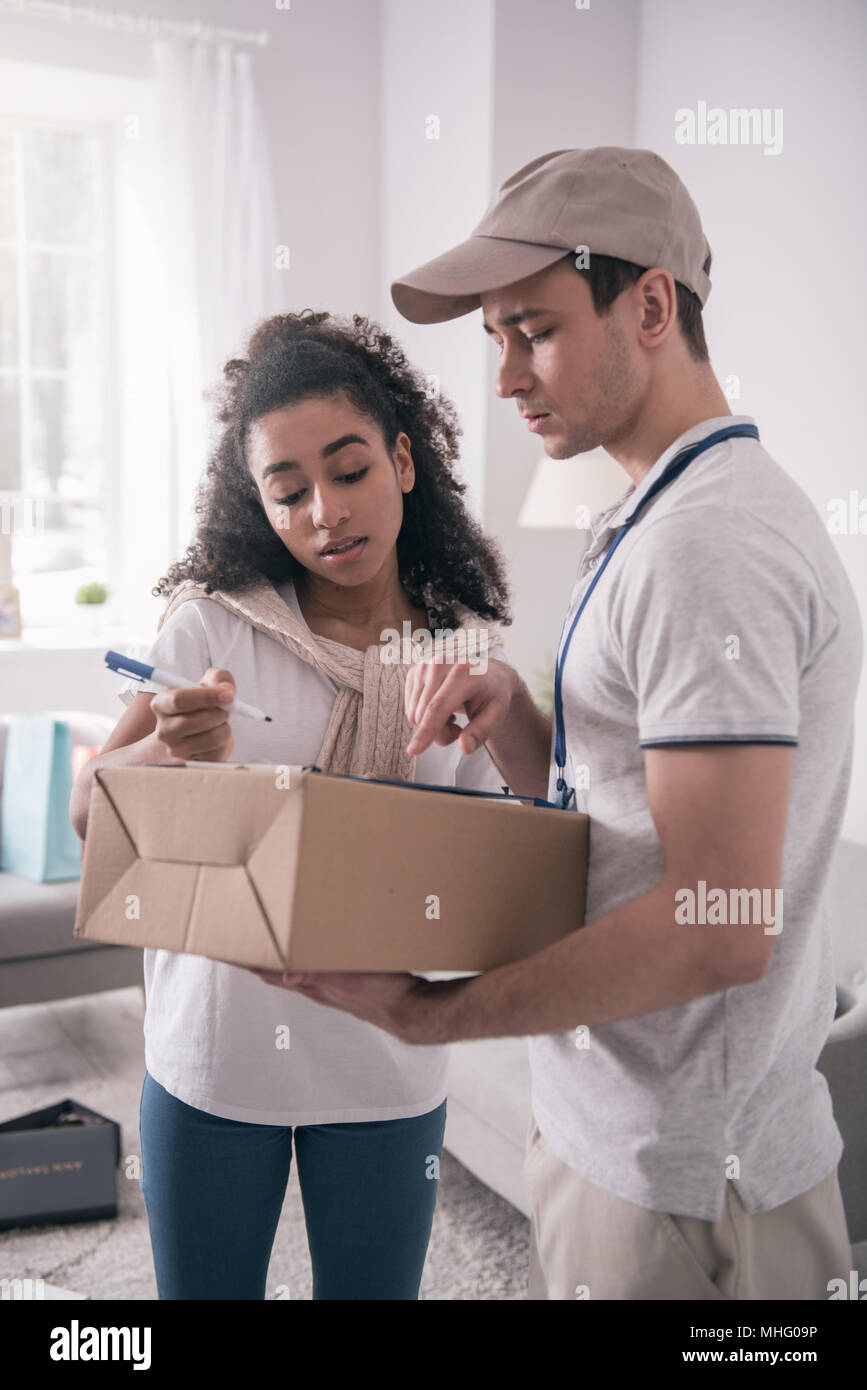 Woman postman hi-res stock photography and images - Alamy