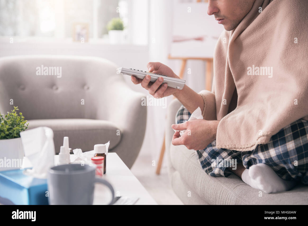 Close up of a remote control Stock Photo - Alamy