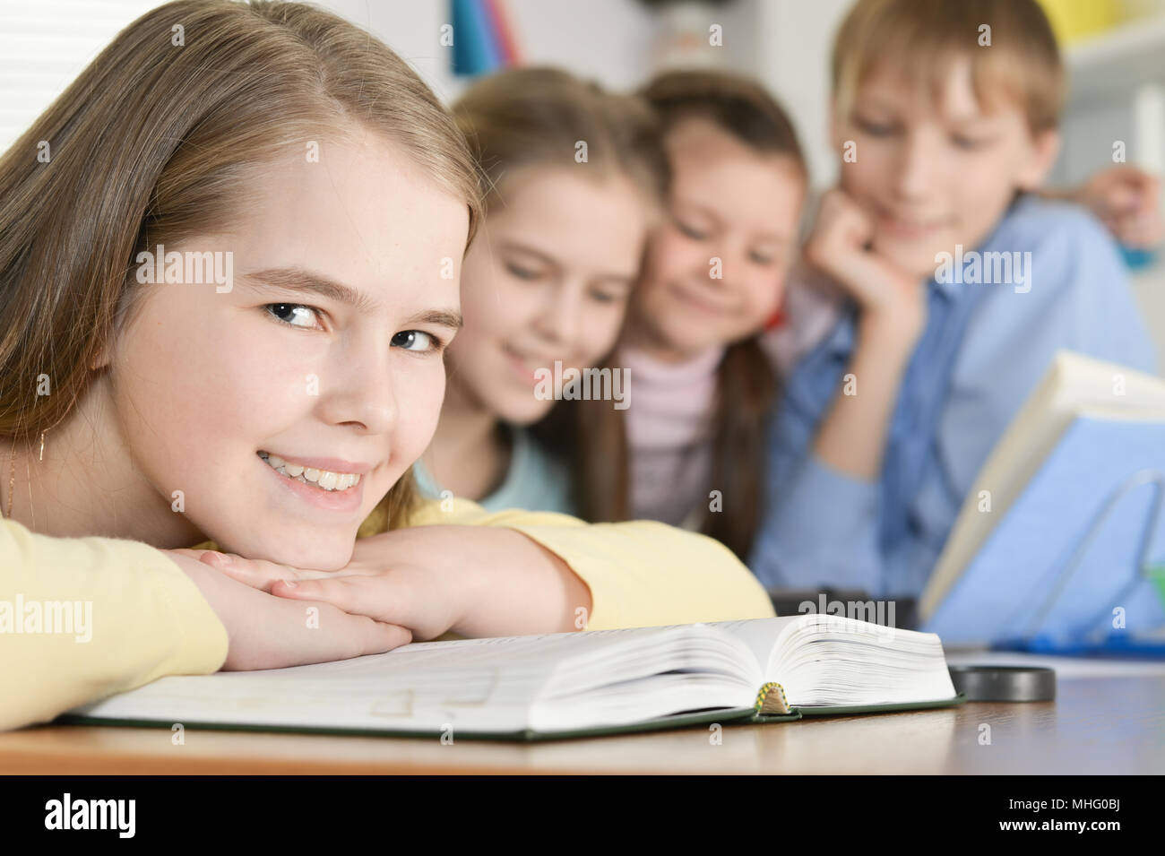 Funny boys and girls Stock Photo - Alamy