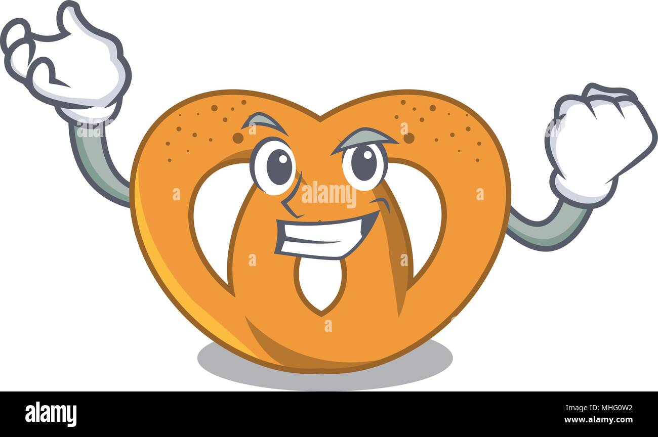 Successful pretzel character cartoon style Stock Vector Image & Art - Alamy