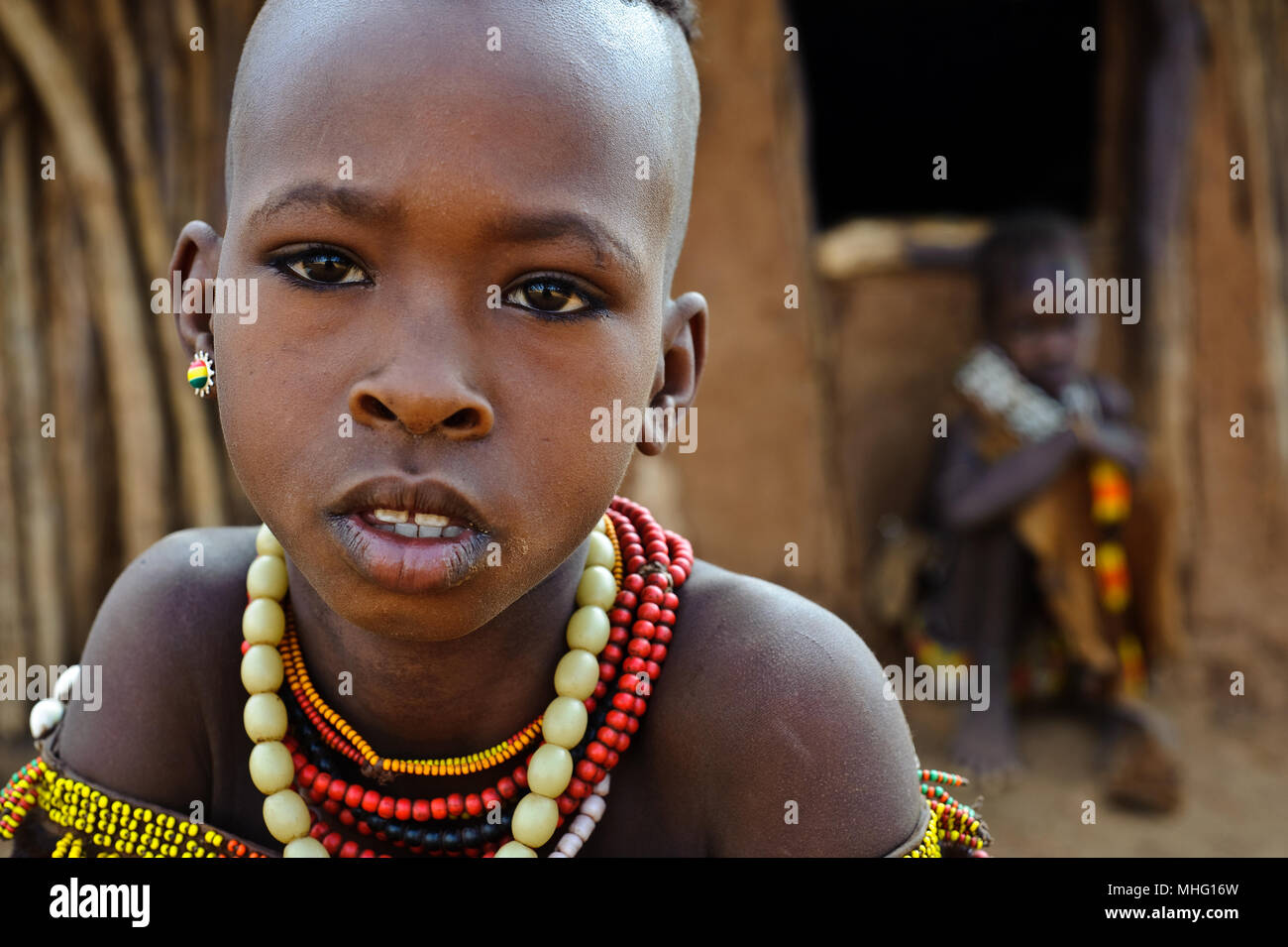 Girls belonging to the Hamer tribe ( Ethiopia Stock Photo - Alamy