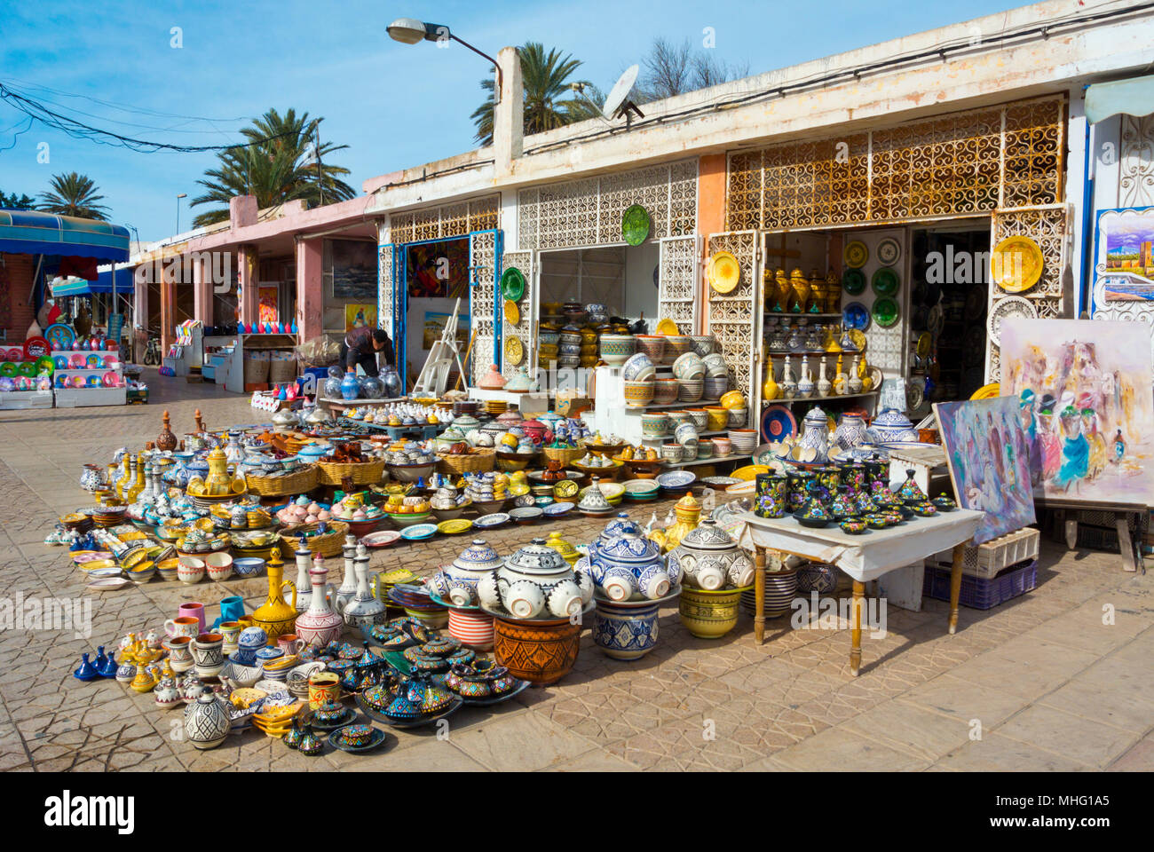 Main pottery ceramics market, Safi, Morocco, northern Africa Stock ...