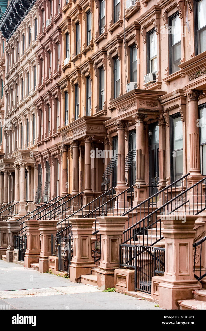 Main ladder of New york Harlem buildings Stock Photo - Alamy