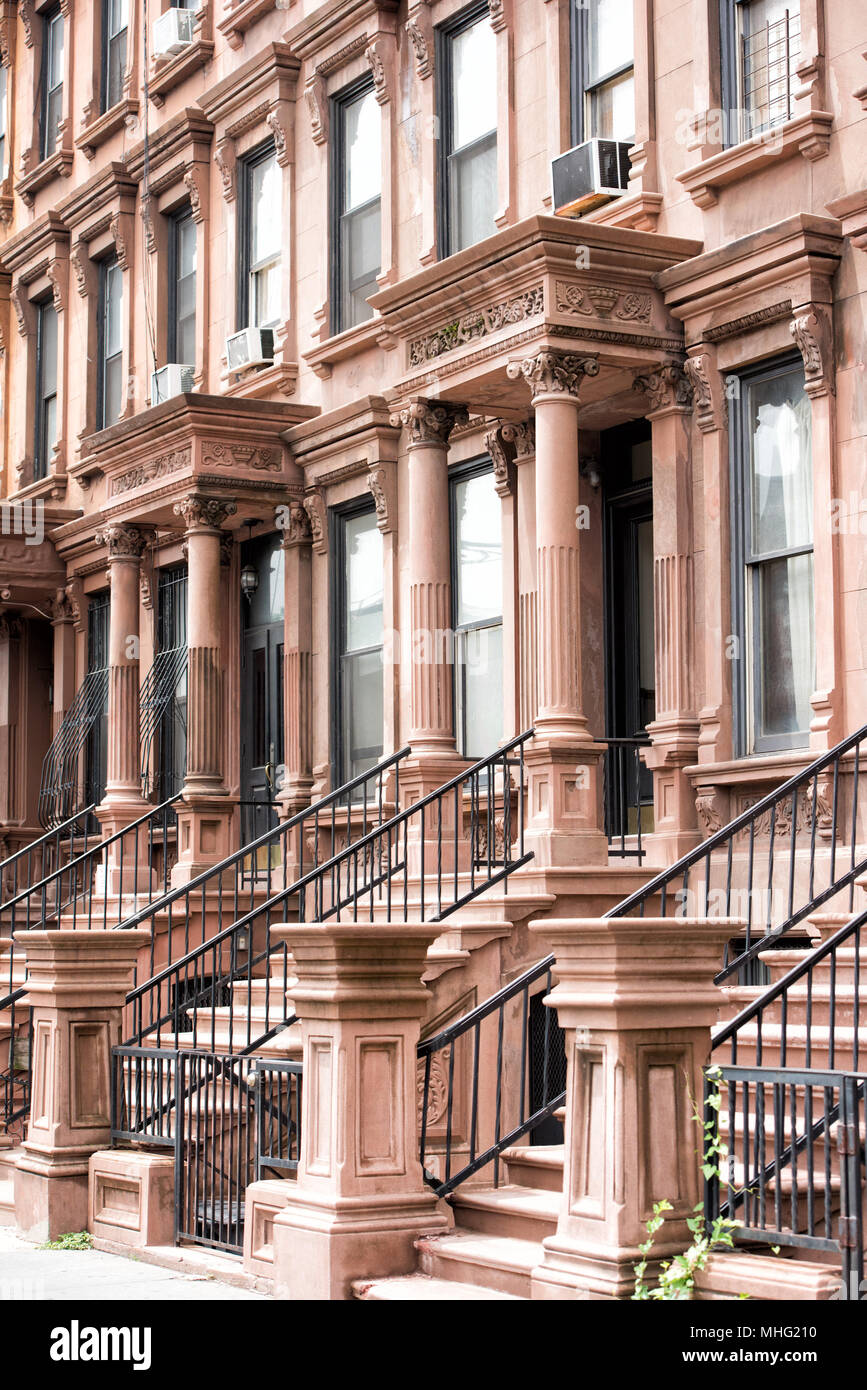 Main ladder of New york Harlem buildings Stock Photo - Alamy