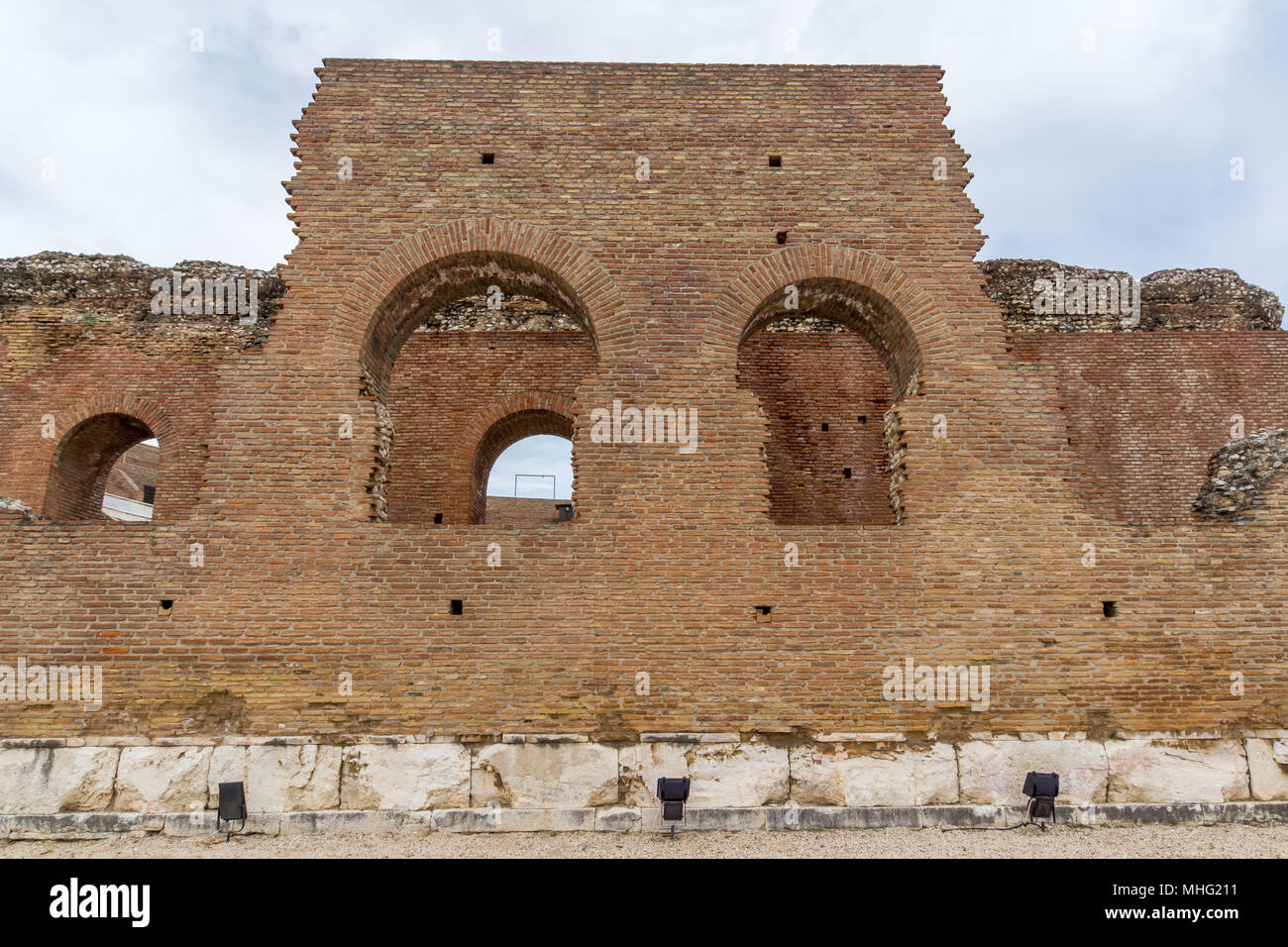 Ruins of Roman Odeon, Patras, Peloponnese, Western Greece Stock Photo ...