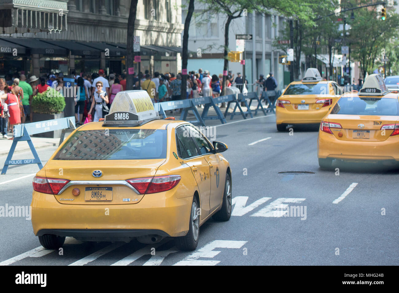 NEW YORK CITY - JUNE 14 2015: Annual Puerto Rico Day Parade filled 5th ...