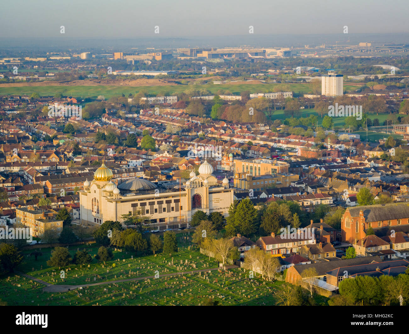 Gurdwara Sri Guru Singh Sabha, Sikh Temple, London, UK Stock Photo - Alamy