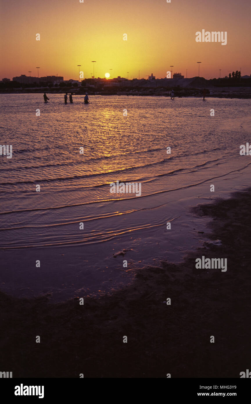 Saudis at the beach at Al Khobar, Eastern Province Stock Photo - Alamy