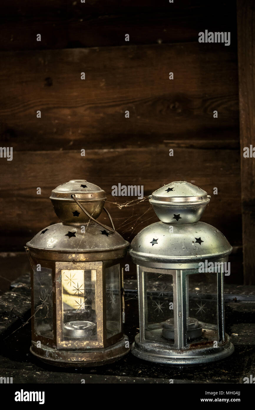 Old candle lanterns hi-res stock photography and images - Alamy