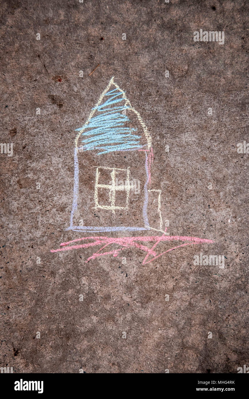 Chalk drawing family hi-res stock photography and images - Alamy