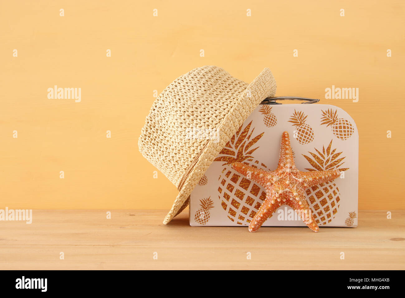nautical, vacation and travel image with sea life style objects over ...