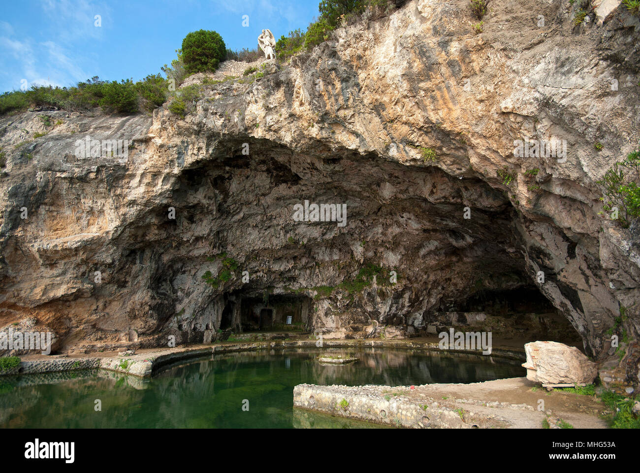 Sperlonga, Grotta di Tiberio, Grottos of Tiberius, Lazio, Italy Stock ...
