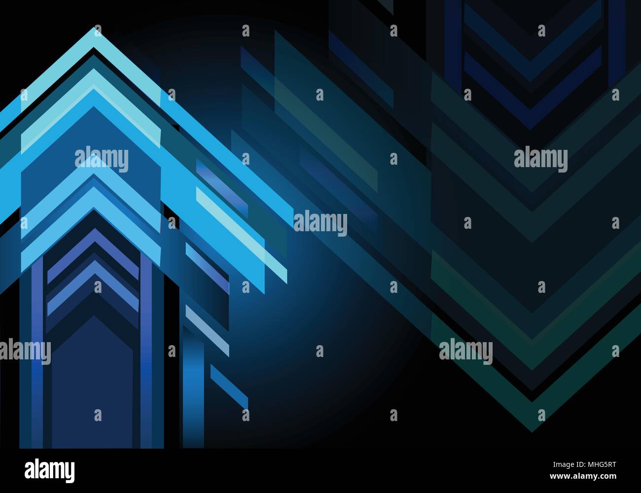 Abstract blue arrow light design modern futuristic background vector ...