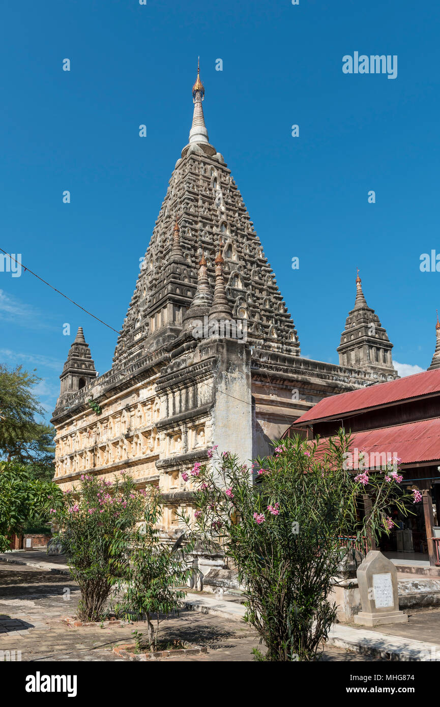 Maha Bodhi Pagoda (Mahabodhi paya), Old Bagan, Myanmar (Burma Stock ...