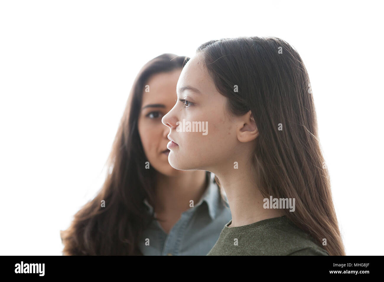 Portrait of two sisters Stock Photo - Alamy