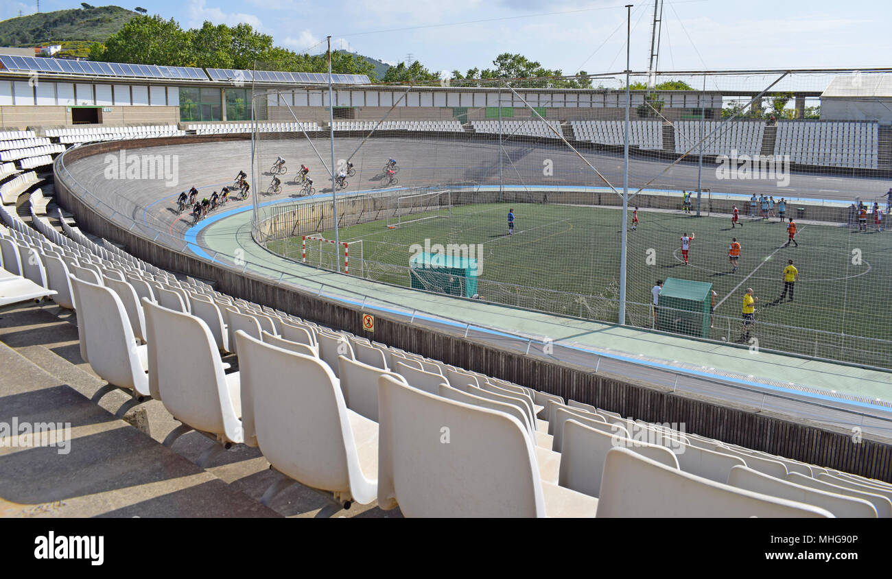 Bicycles velodrome of horta in barcelona hi-res stock photography and ...