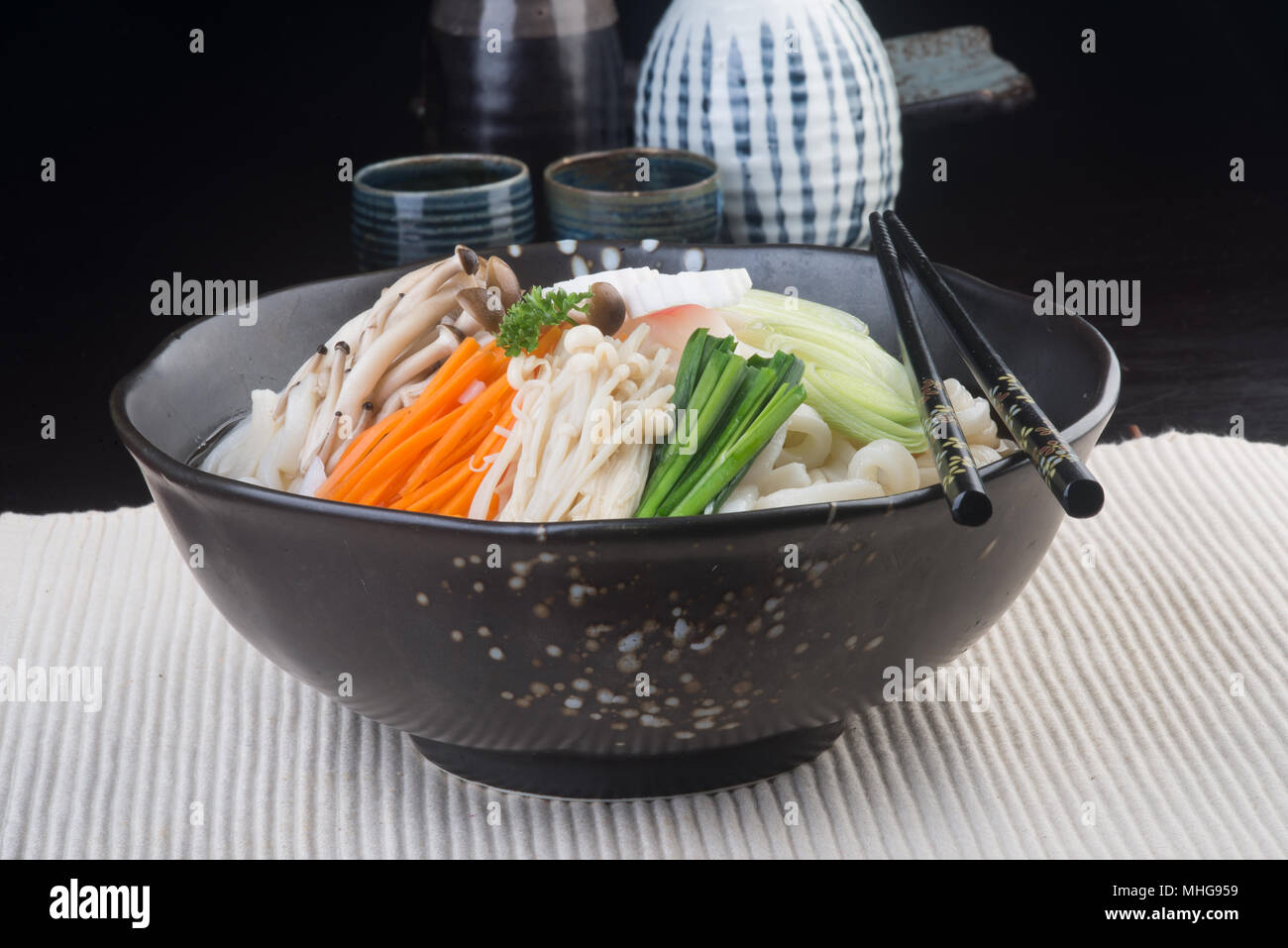 japanese cuisine. udon on background Stock Photo - Alamy