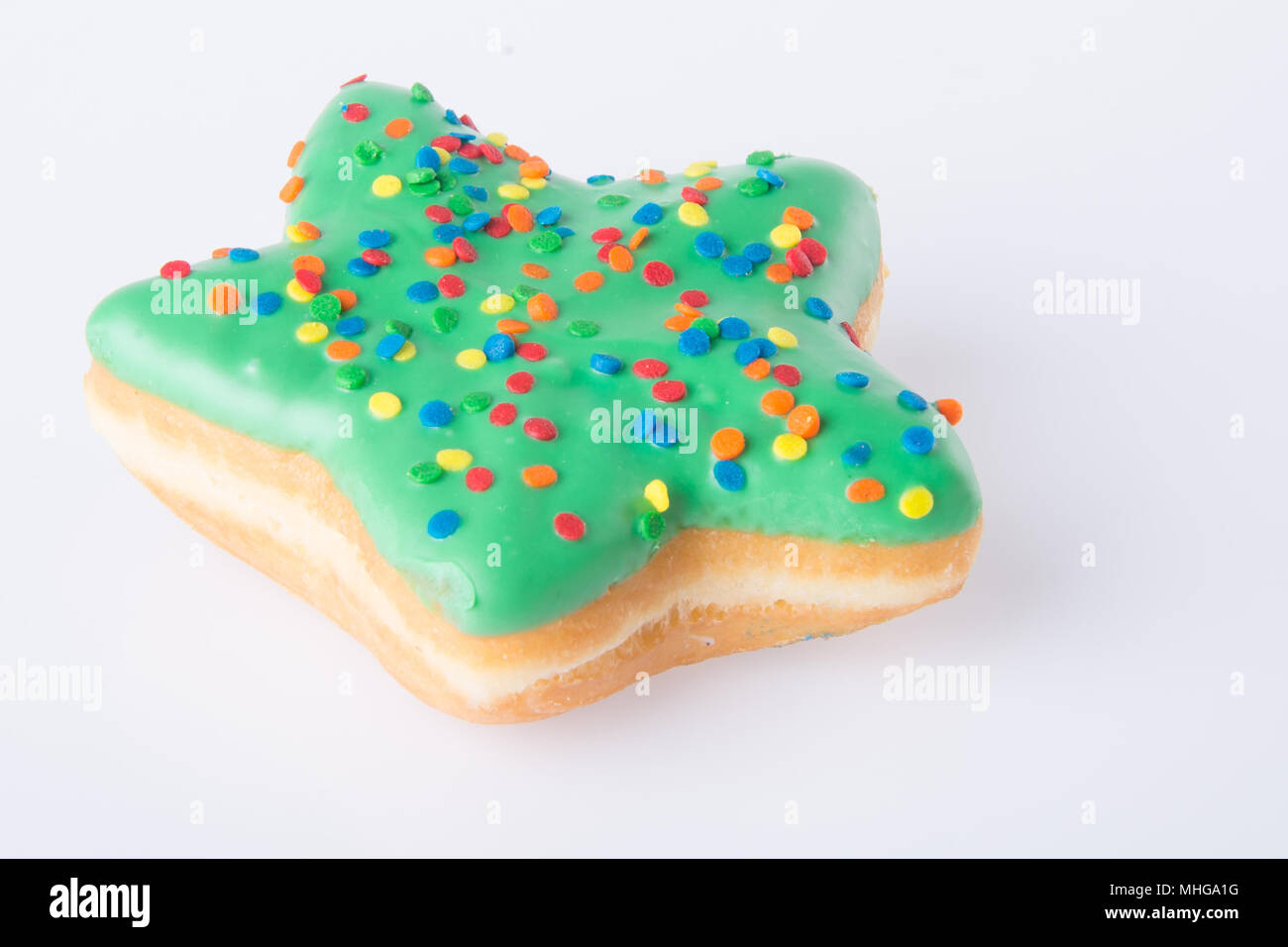 donut. star shape donut on background Stock Photo - Alamy