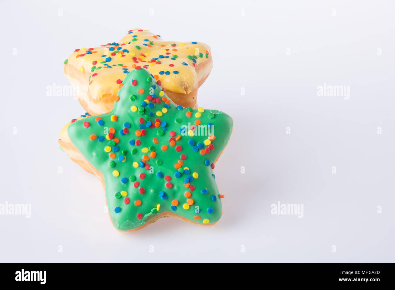 donut. star shape donut on background Stock Photo - Alamy