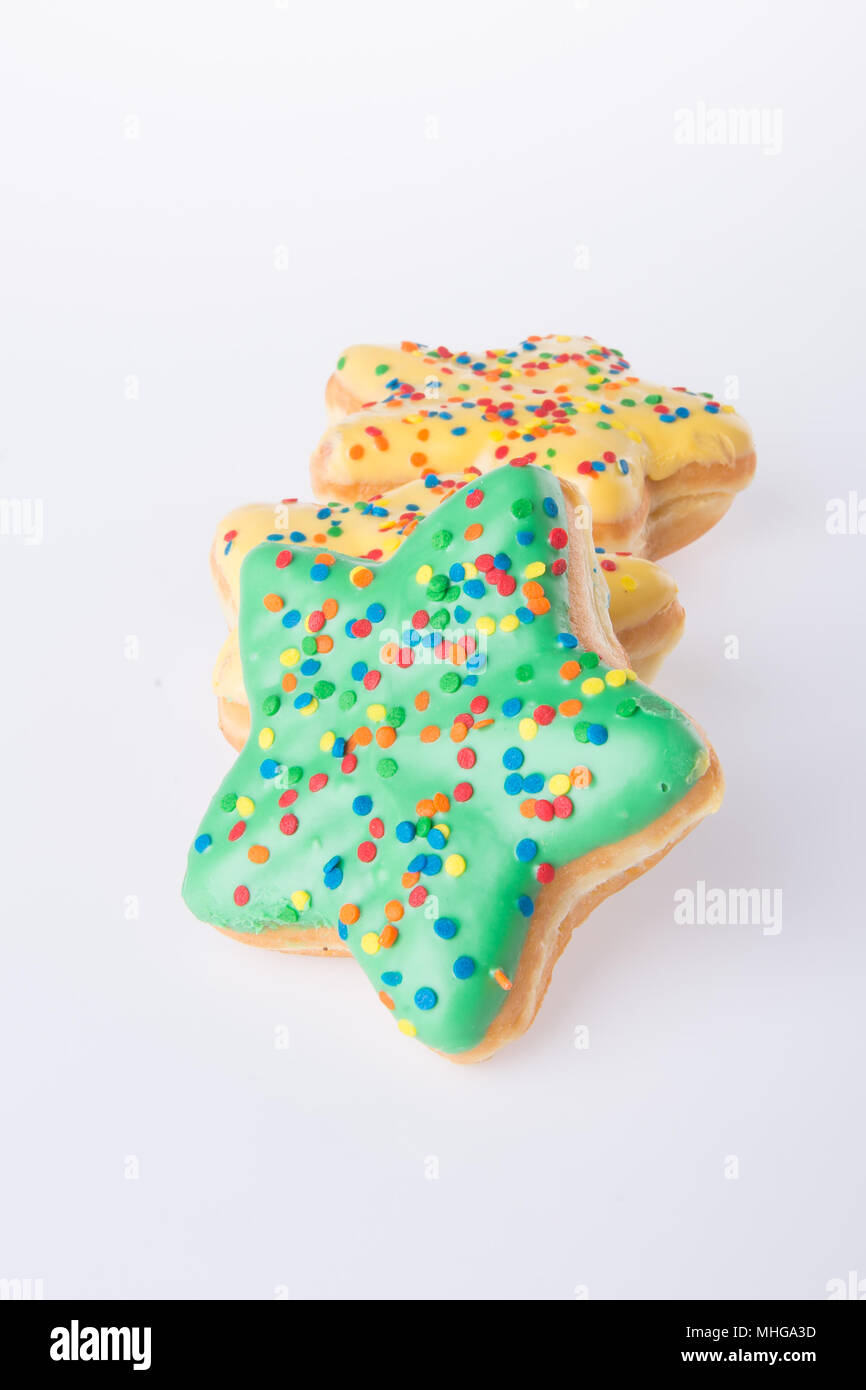 donut. star shape donut on background Stock Photo - Alamy