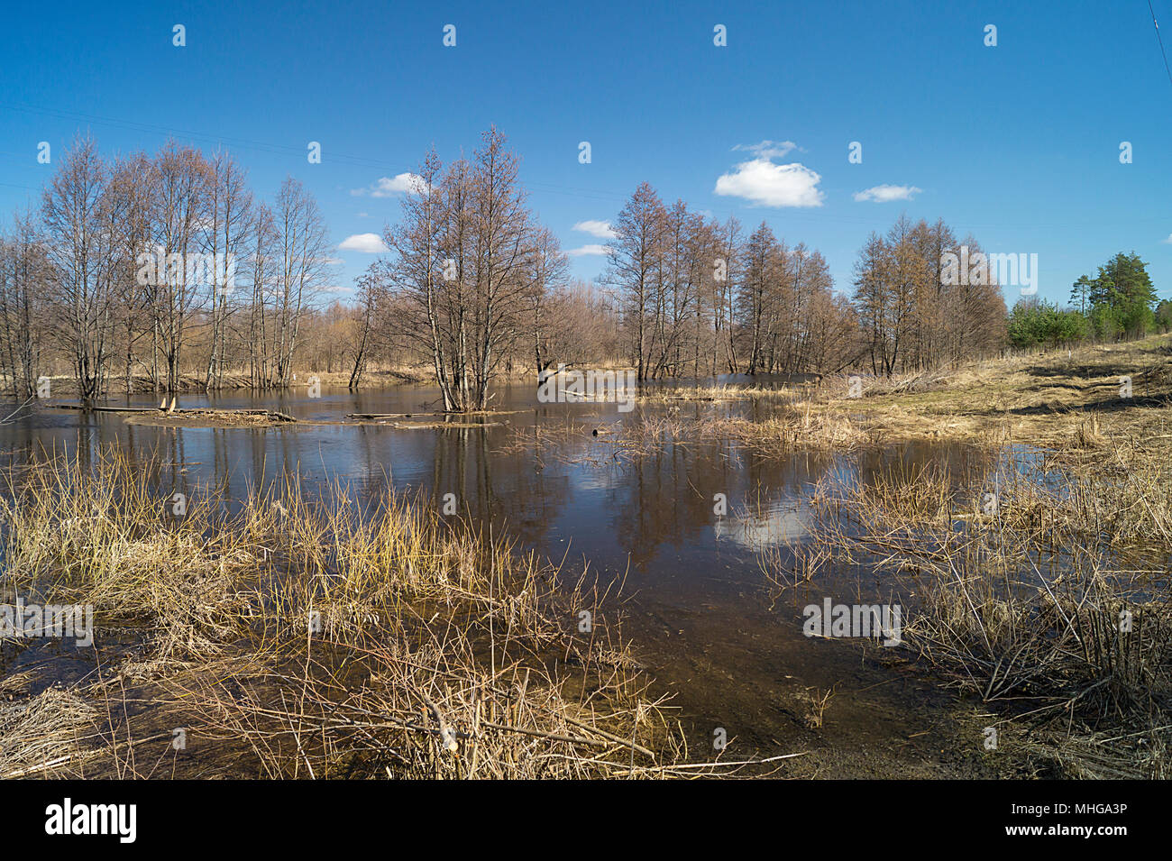 Flood season landscape hi-res stock photography and images - Alamy