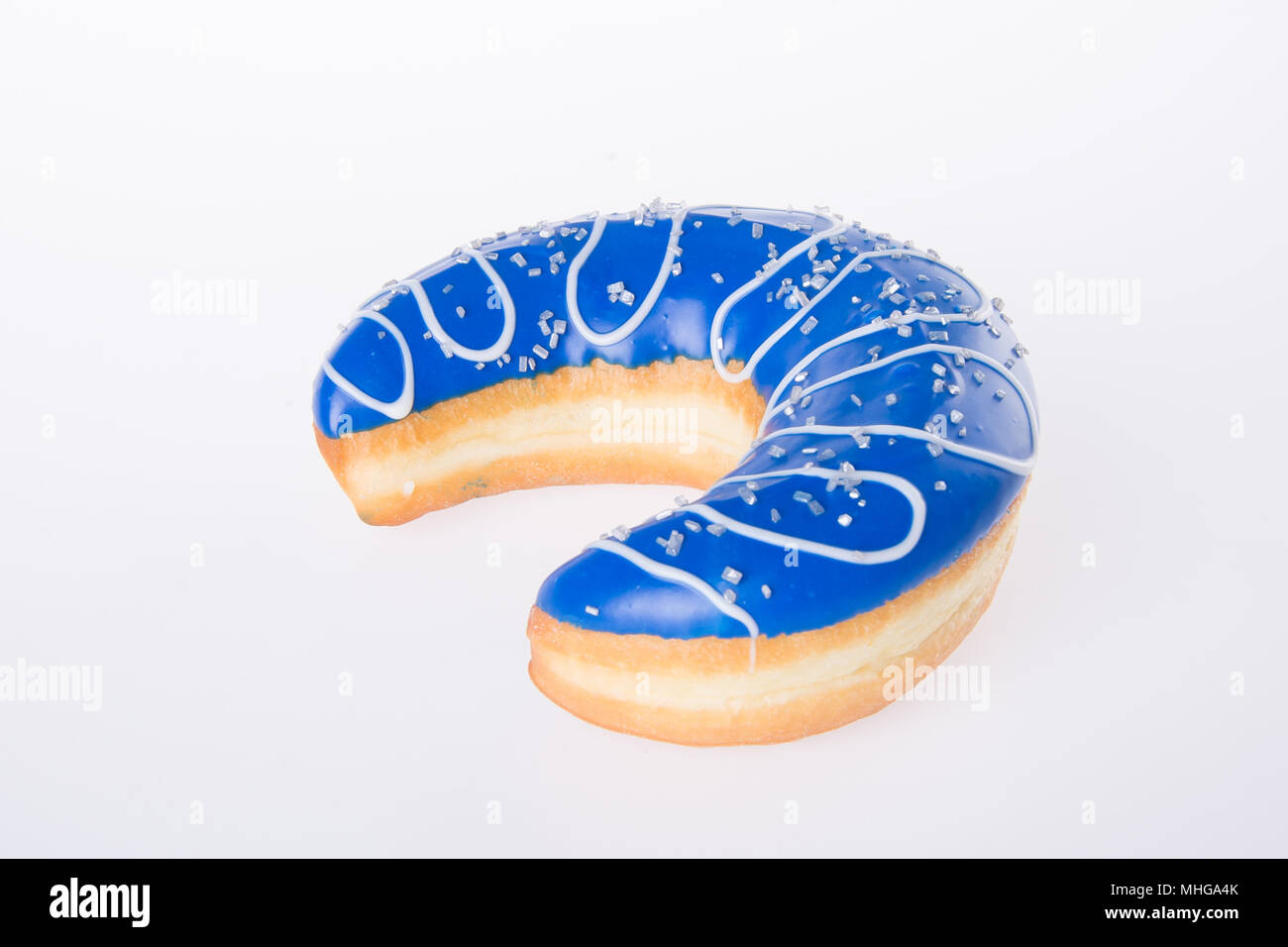 donut. moon shape donut on background Stock Photo - Alamy