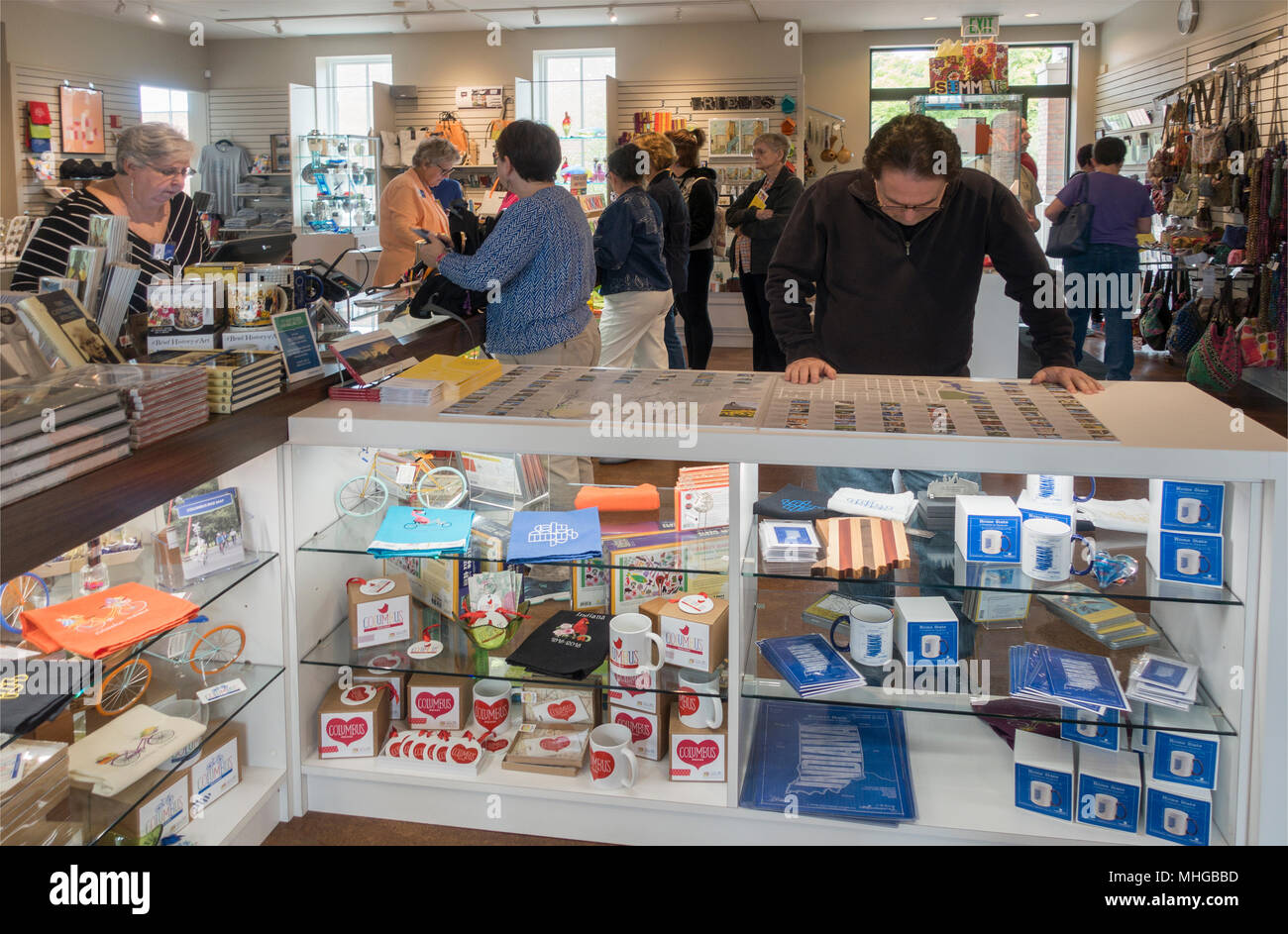 Columbus indiana downtown hi-res stock photography and images - Alamy