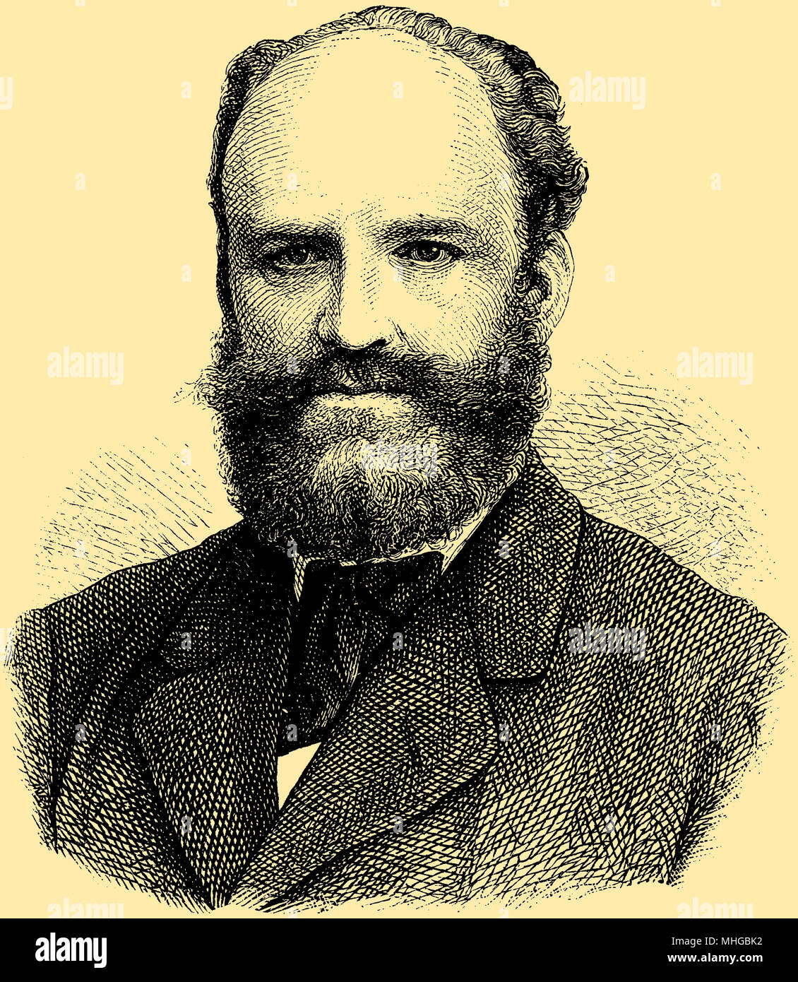 Georg Moritz Ebers (born March 1, 1837 Stock Photo - Alamy