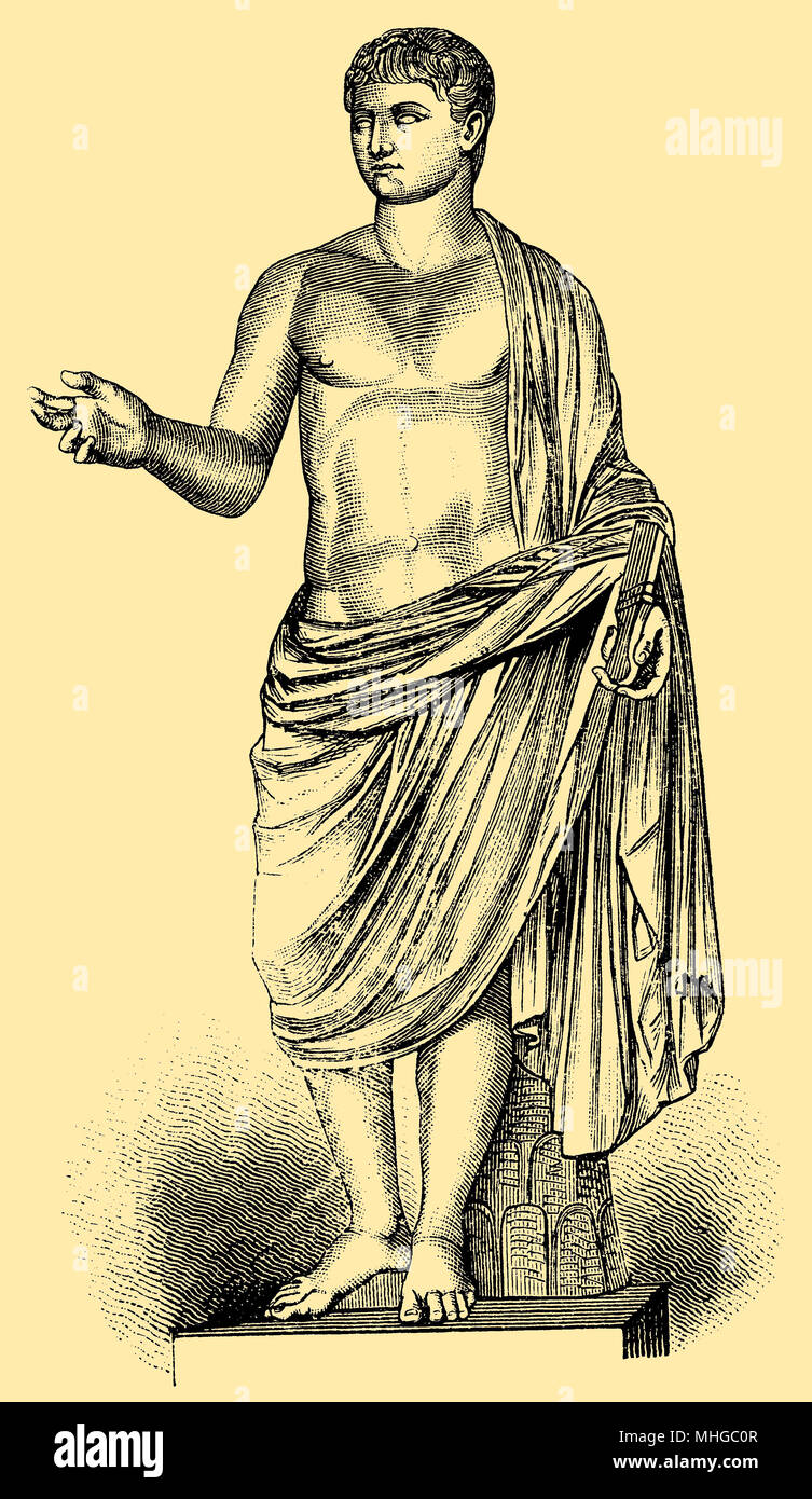 Germanicus. Statue in the museum of the Louvre (Paris Stock Photo - Alamy