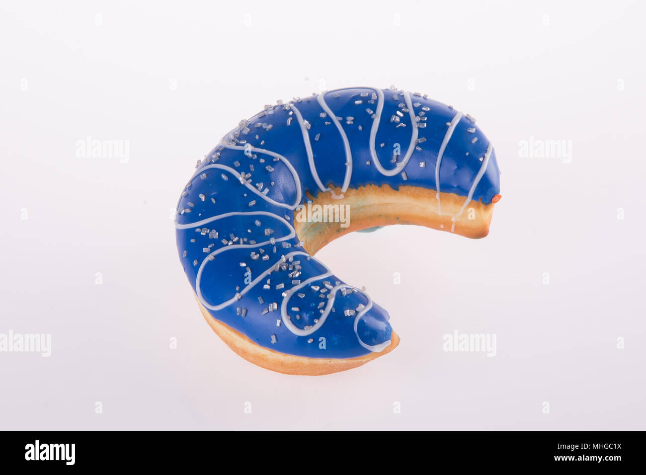 donut. moon shape donut on background Stock Photo - Alamy