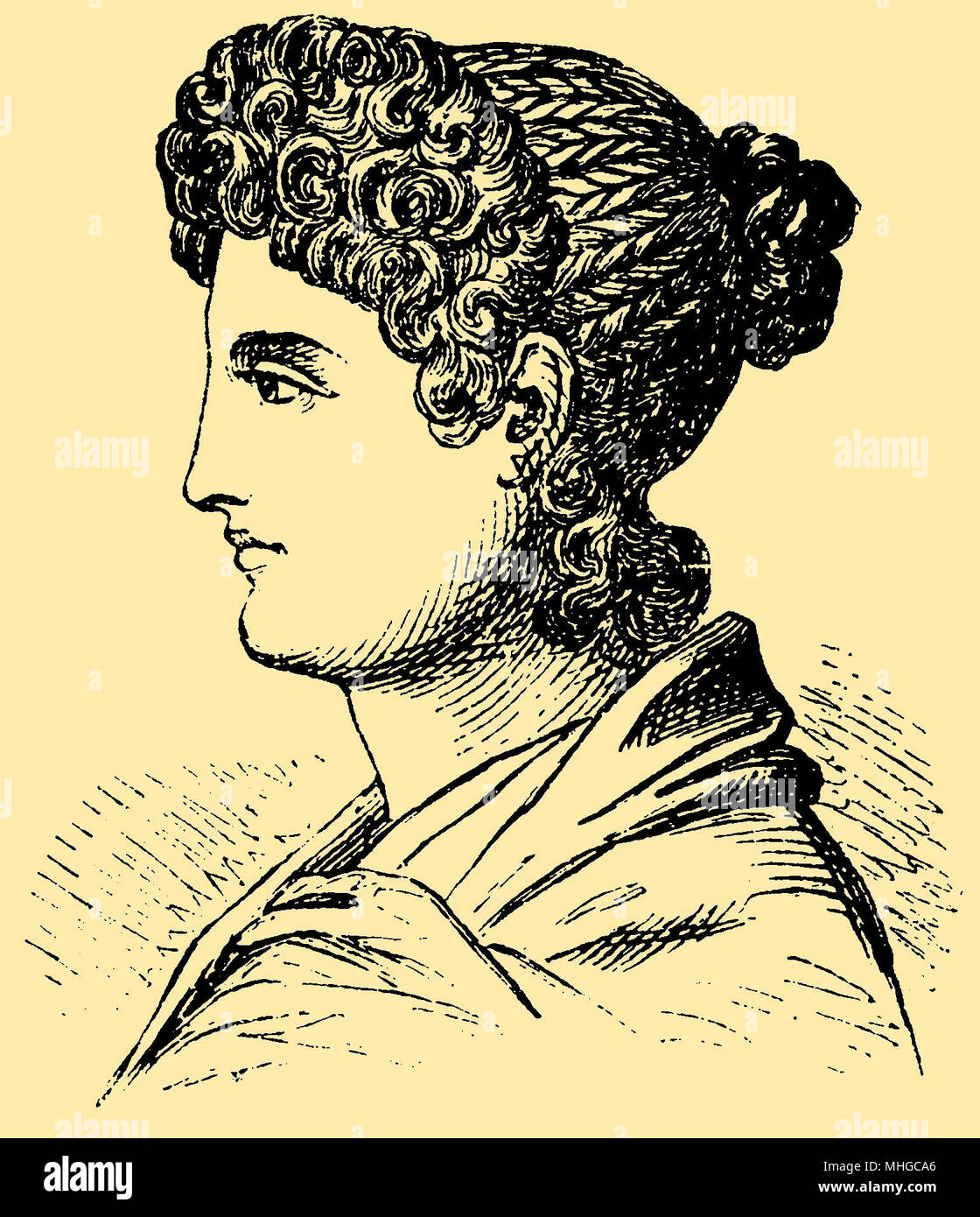 Roman hairstyles hi-res stock photography and images - Alamy
