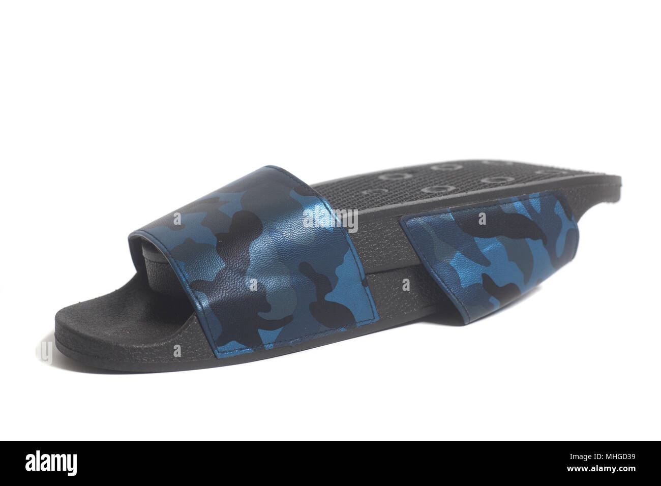 Men's Slippers Camouflage Military isolated on a white background Stock ...