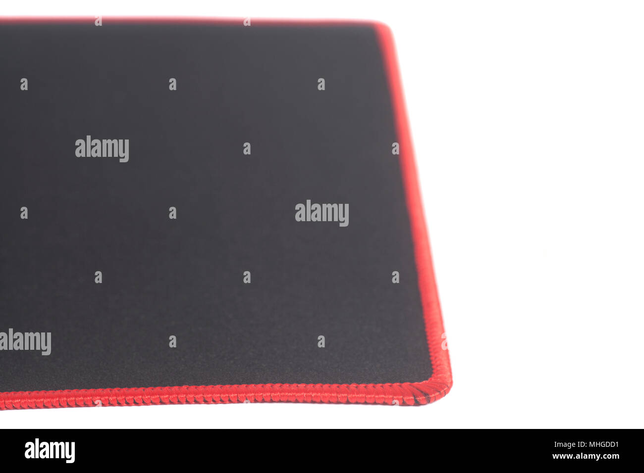 Black mouse pad isolated on white background Stock Photo - Alamy