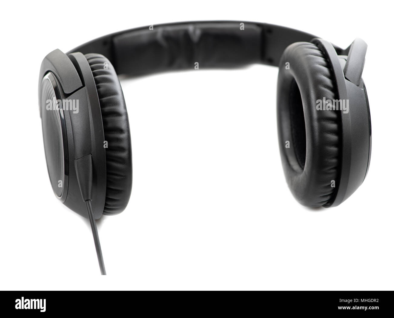 Headphones cut out and isolated on white background Stock Photo - Alamy