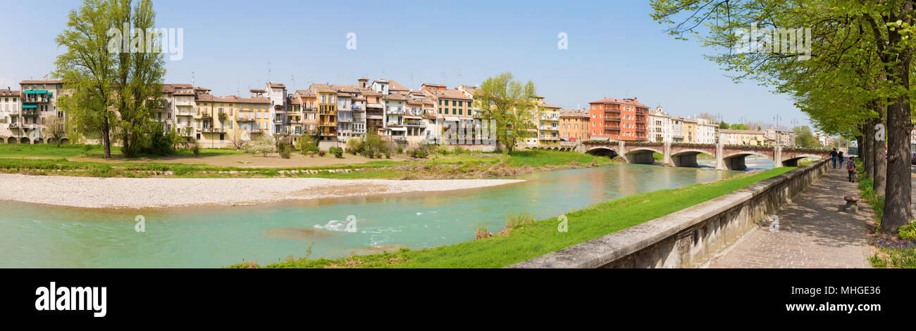 Parma - The panorama of Riverside of Parma river Stock Photo - Alamy
