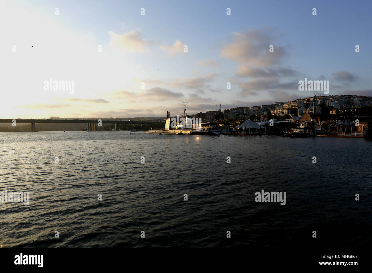 submarine and ship from halic Stock Photo - Alamy